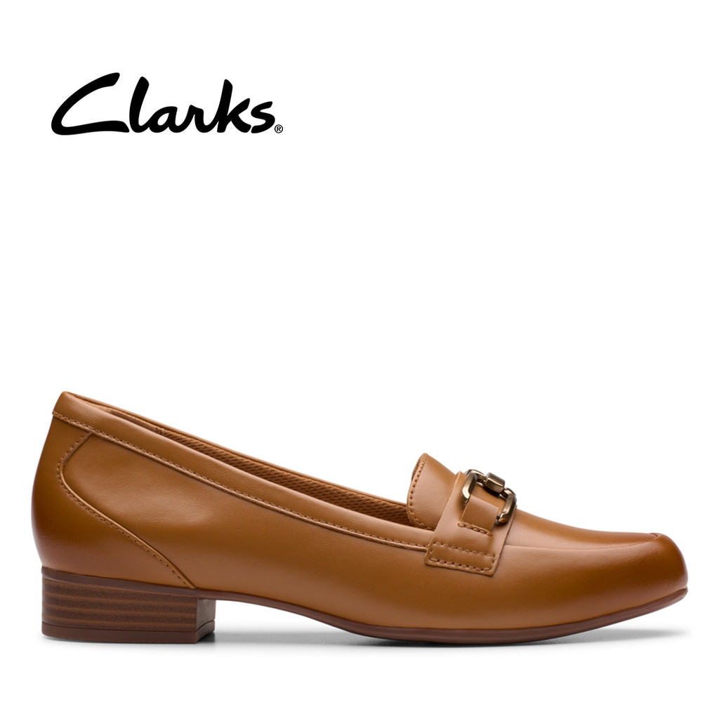 Clarks Womens Juliet Echo Tan Leather Kasut Perempuan | Shopee Malaysia