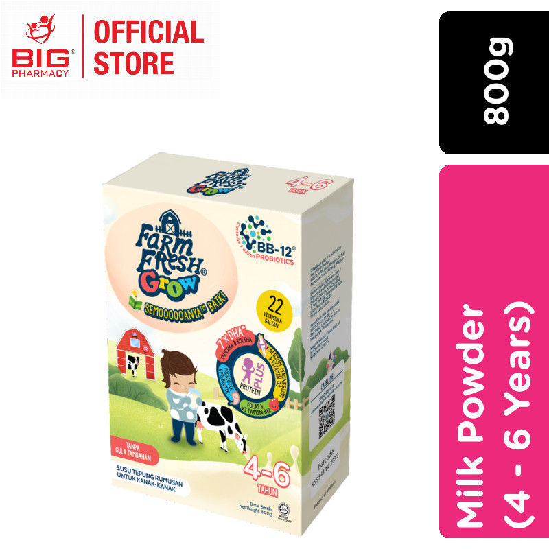 FARM FRESH GROW POWDER (4-6 YEARS) 800G | Shopee Malaysia