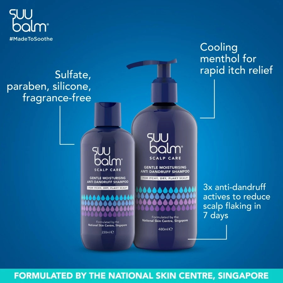 Suu Balm Scalp Care Gentle Moisturising Anti Dandruff Shampoo 230ml ...