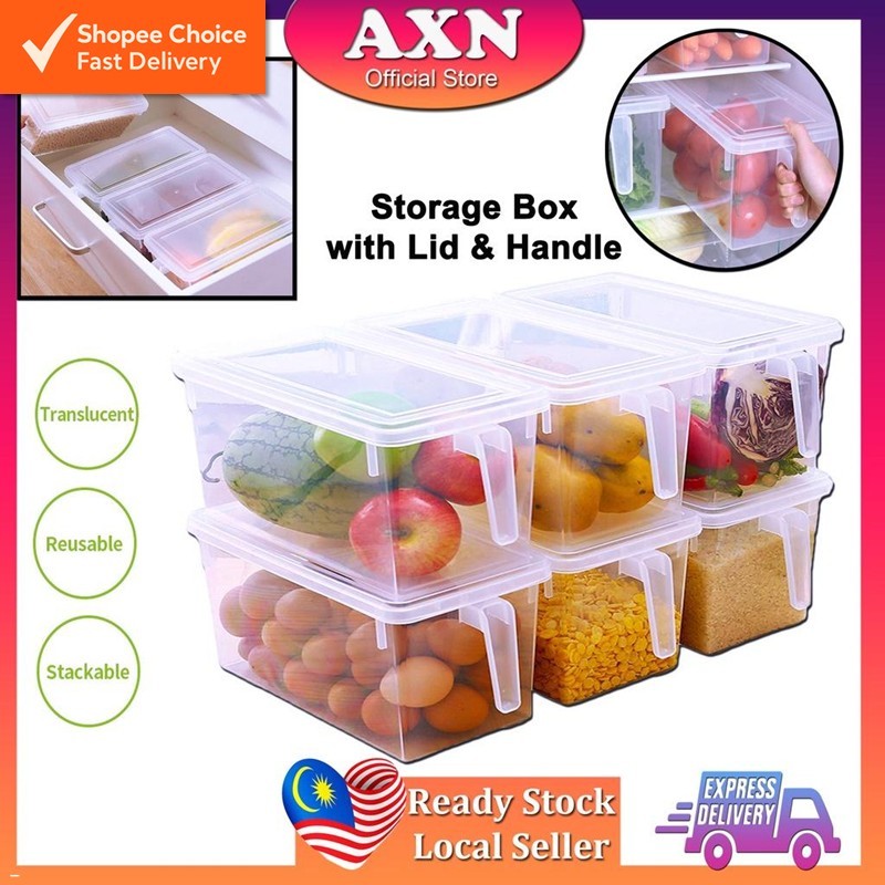 [Shopee Choice] (Random Colour) AXN Fridge Food Storage Box Organizer ...
