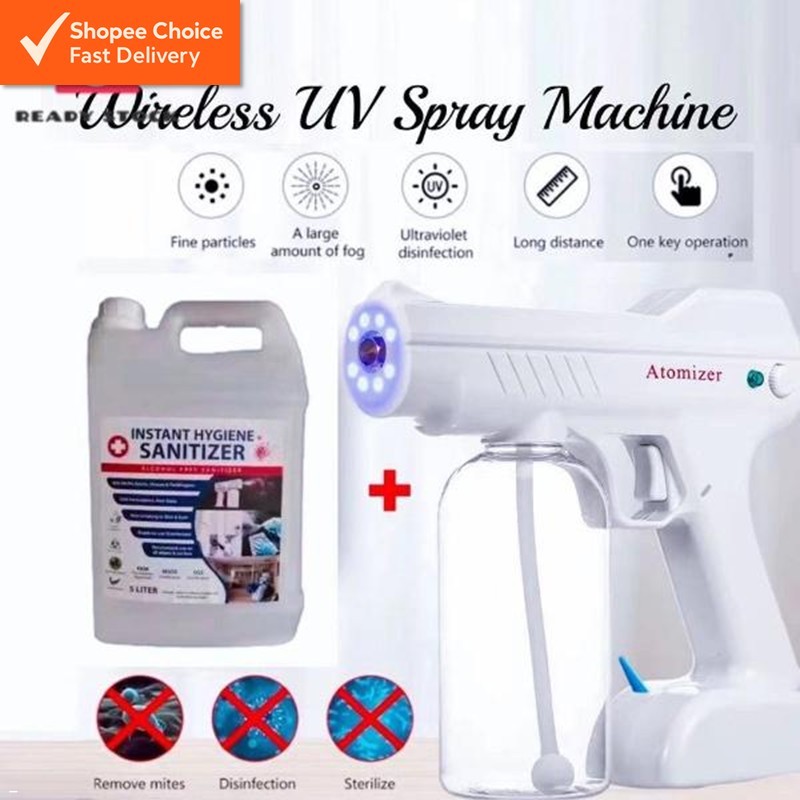 Wireless Nano Disinfectant Spray Gun – Handheld Fogging Machine with ...
