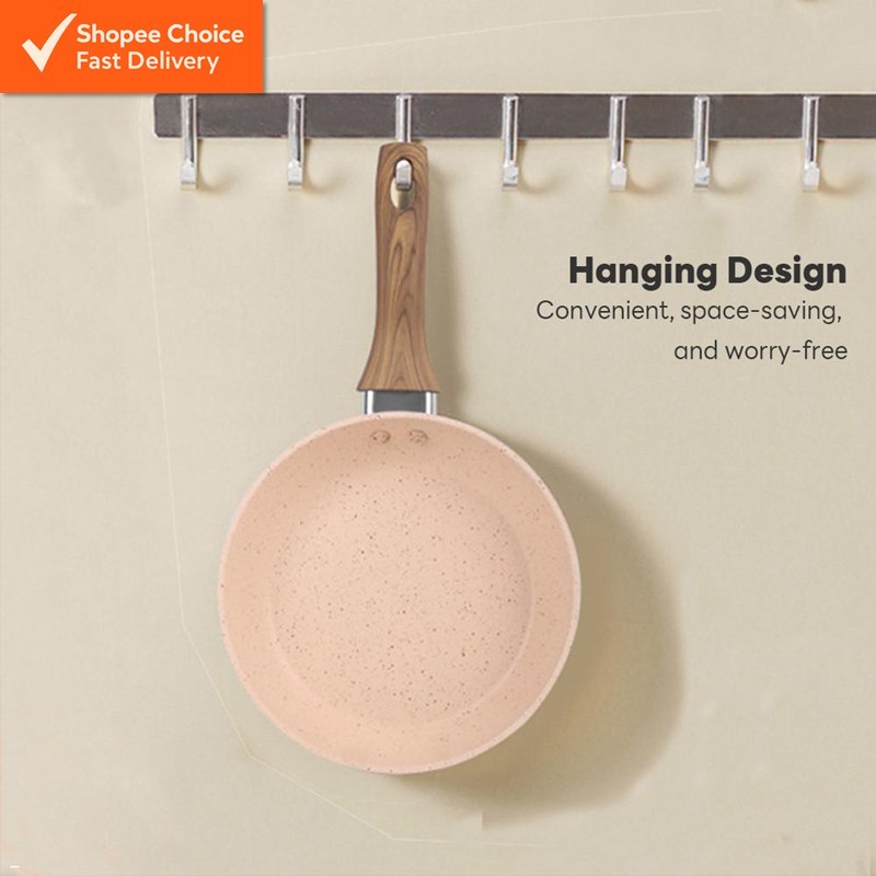 Lakoe Frying Pan Non Stick Coating Cooking Pan Medical Stone Mini ...