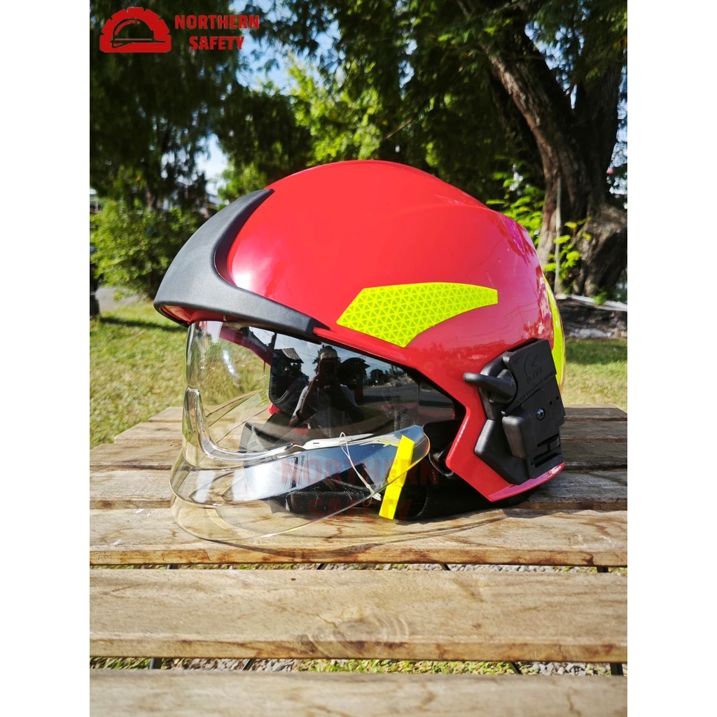 Brandbull Vulcan Neo Firefighter Helmet - Matte Red | Shopee Malaysia