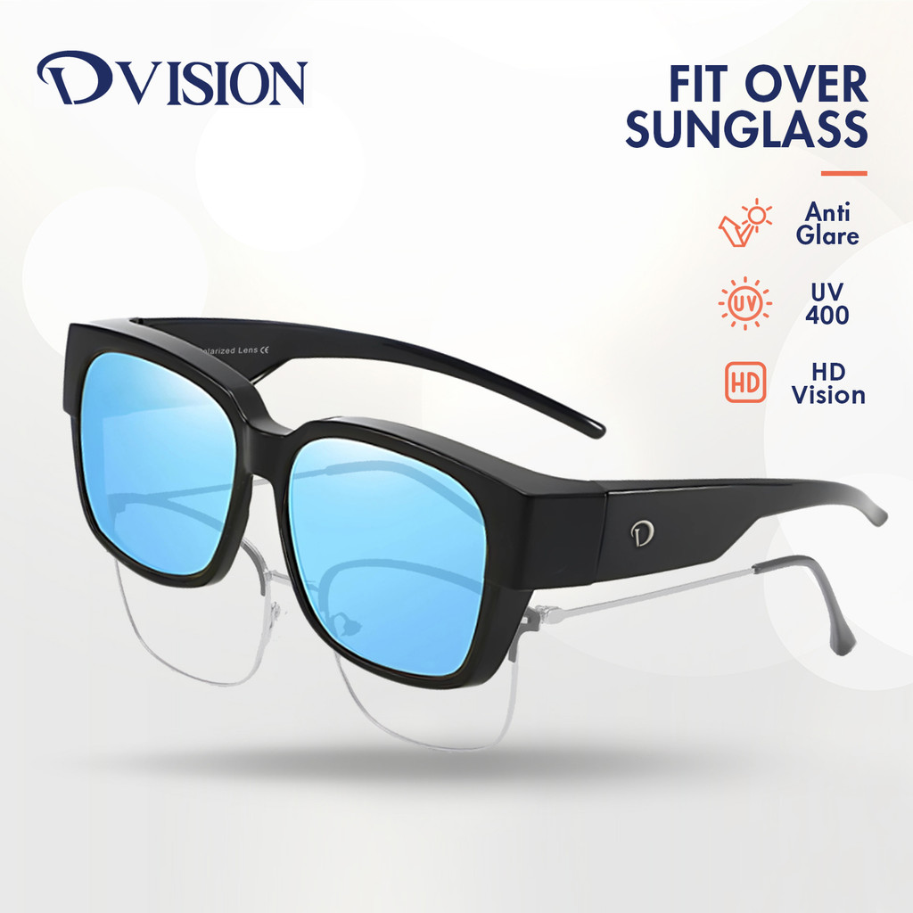 DVISION EYEWEAR Cermin Mata Hitam Anti Silau Spek Mata Hitam Plain Fit ...