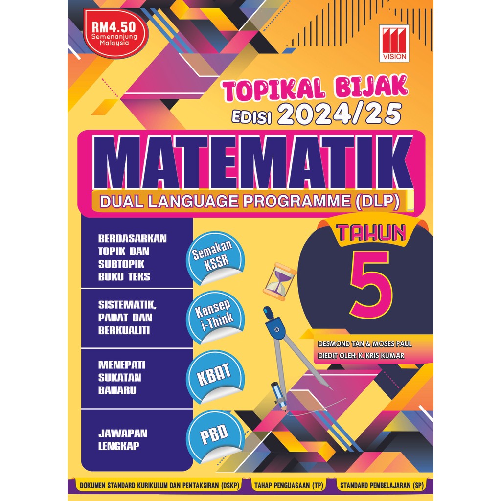 Pustaka Vision: Topikal Bijak: Matematik + Mathematics: Tahun + Year 5: 9789674826215 | Shopee ...