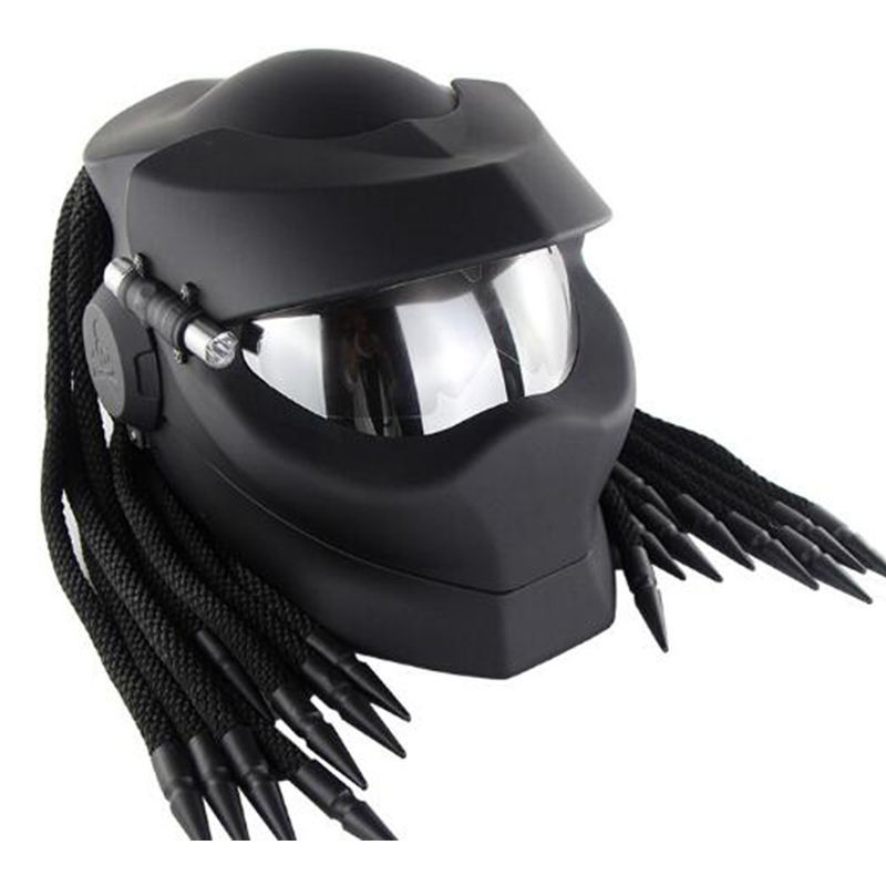 Motor Cycle Helmet Dreadlocks Personality Shaped Predator With Braid ...