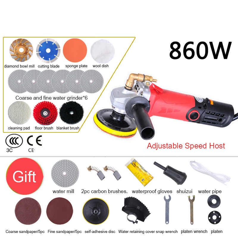 1400w Electric Polisher Marble Granite Wet Stone Polishing Machine ...