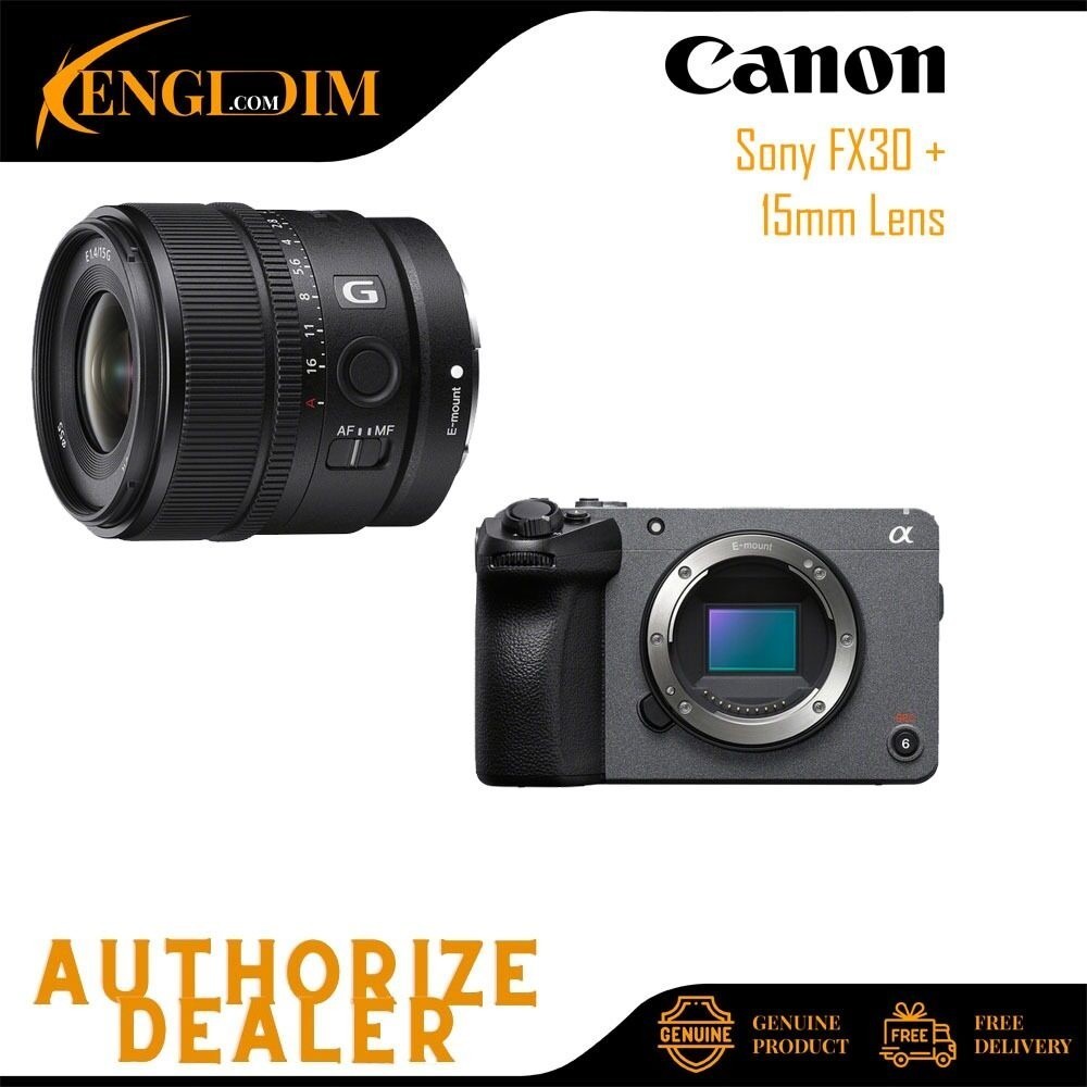 Sony FX30 Digital Cinema Camera with Sony E 15mm f/1.4 G Lens | Shopee ...