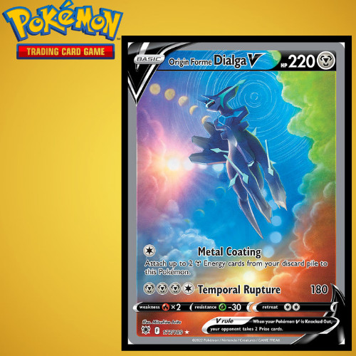 origin forme dialga v 177/189 tier Gold pokemon card game tcg ptcg ...