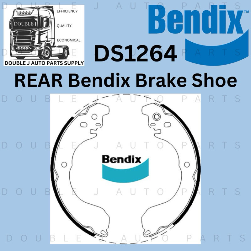 Genuine BENDIX brake shoe DS1264 Perodua Alza Nissan Juke Livina Toyota Avanza Daihatsu GranMax ...