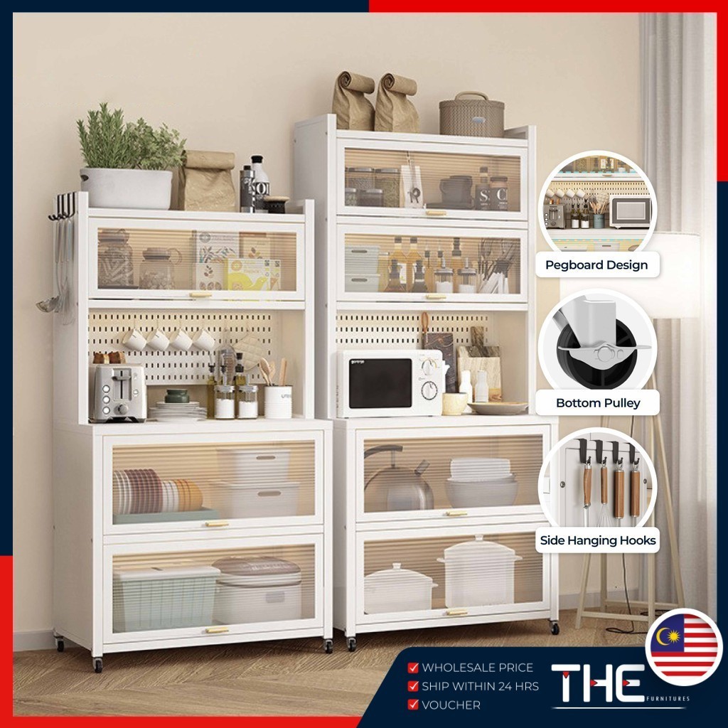 THE L60-100cm (5/6 Layers) Versatile Kitchen Dish Storage Cabinet ...