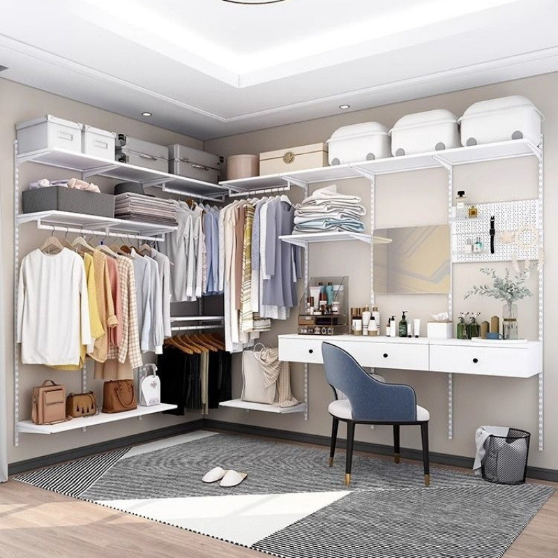 Contact seller/Metal Wardrobe Full Steel Frame Open Cloakroom Bedroom ...