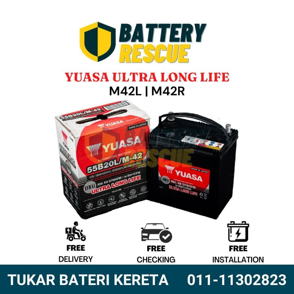 [Installation Available] M42L | M42R | M42 | GS Yuasa (EFB+Li) Stop ...