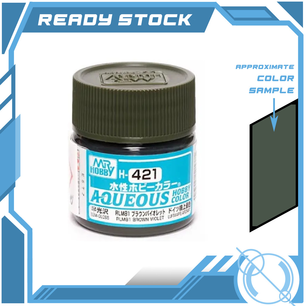Mr Hobby H421 - Aqueous Color (10ml) - RLM81 Brown Violet | Shopee Malaysia