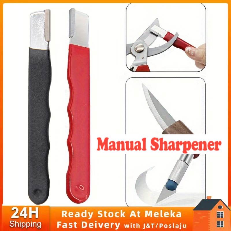 👍1PC Portable Sharpening Tools 3 in 1 Sharpening Stone Handheld Garden ...