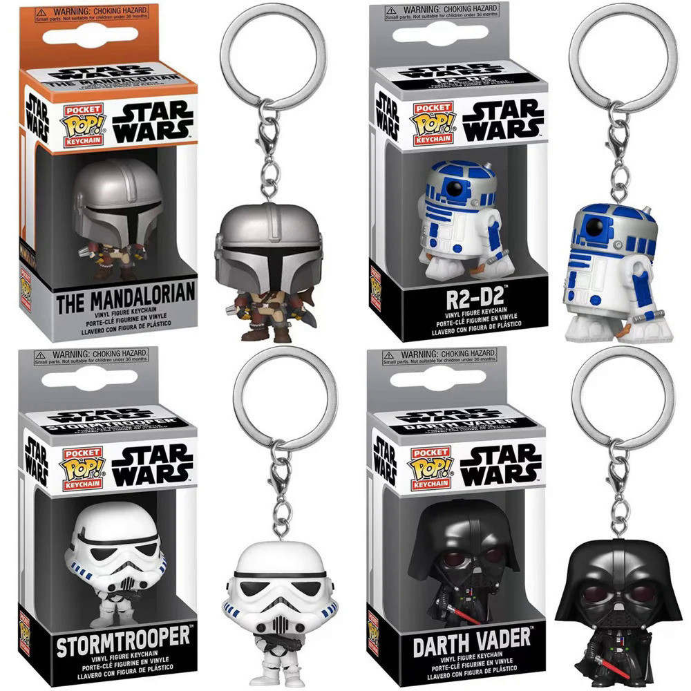 MY Keychain Obi-wan Kenobi The Child Baby Yoda with Cup Boba Fett the ...