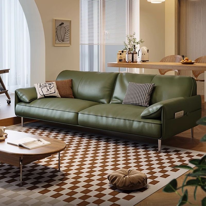 JY-8/Simple Leather Sofa American Elephant Ear Sofa Living Room Small ...