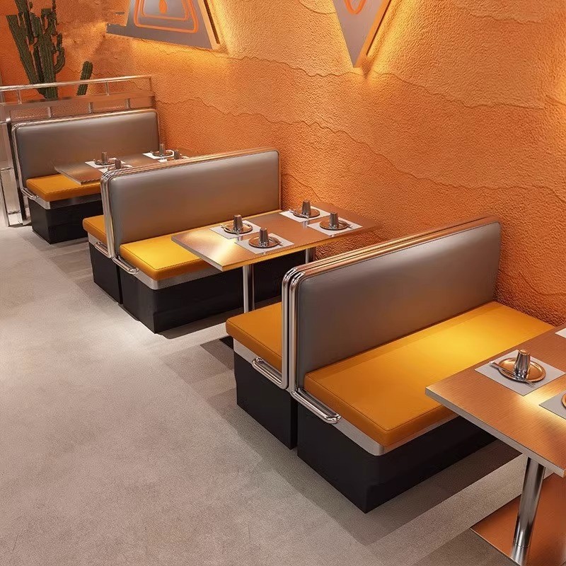 JY-8/Roast Meat Shop Hot Pot Restaurant Stainless Steel Cassette Sofa ...