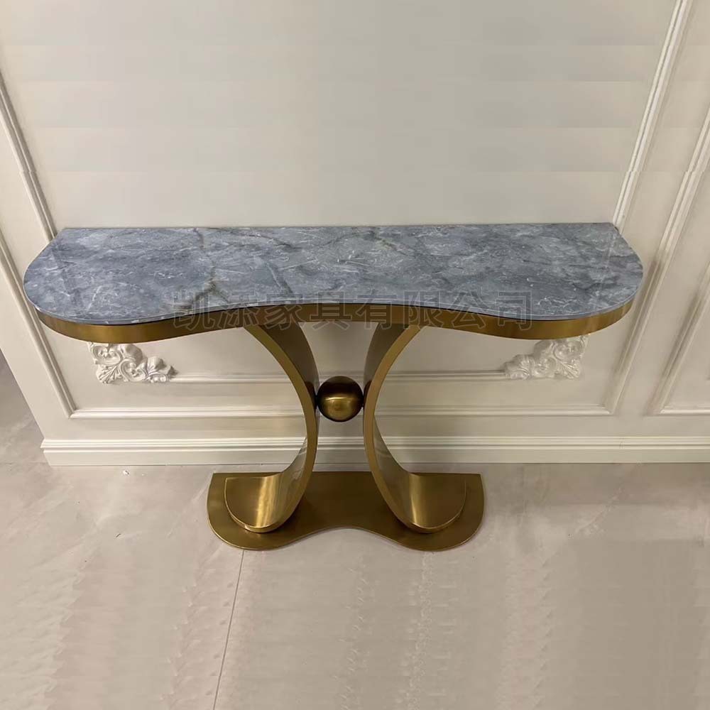 JY-8/Italian-Style Light Luxury Console Table Side View Home Console ...