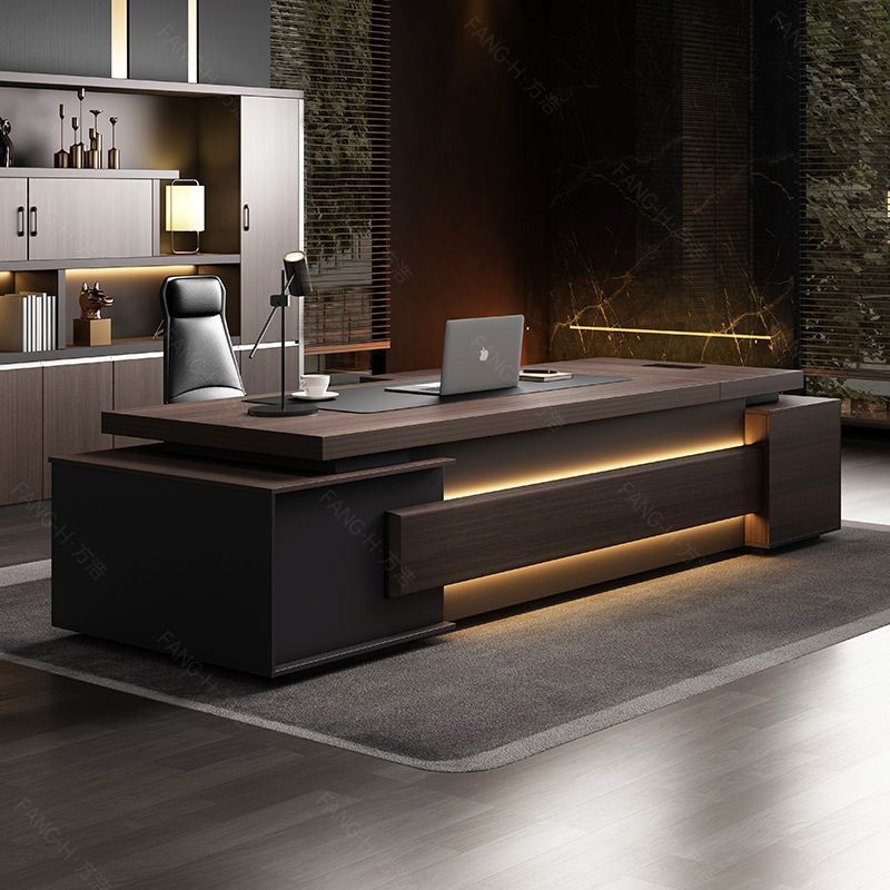 Q-8/New Chinese Style Boss Desk Light Luxury Executive Desk Manager ...