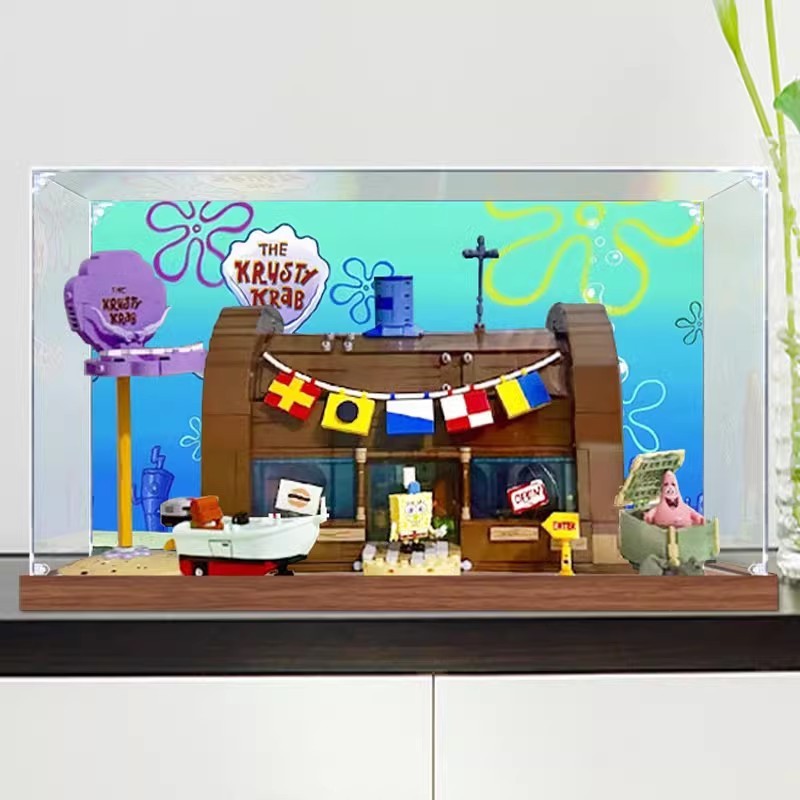 JY-8/Acrylic Display Box Applicable AREAX SpongeBob SquarePants Krusty ...