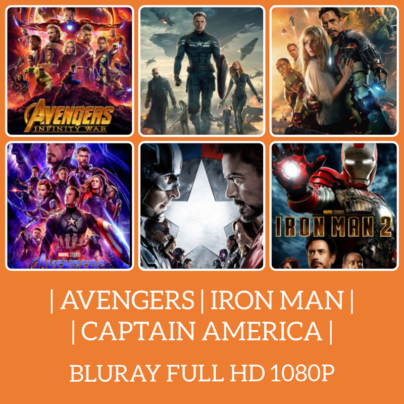[MOVIE PENDRIVE USB] AVENGERS IRONMAN CAPTAIN AMERICA COLLECTION | FULL ...