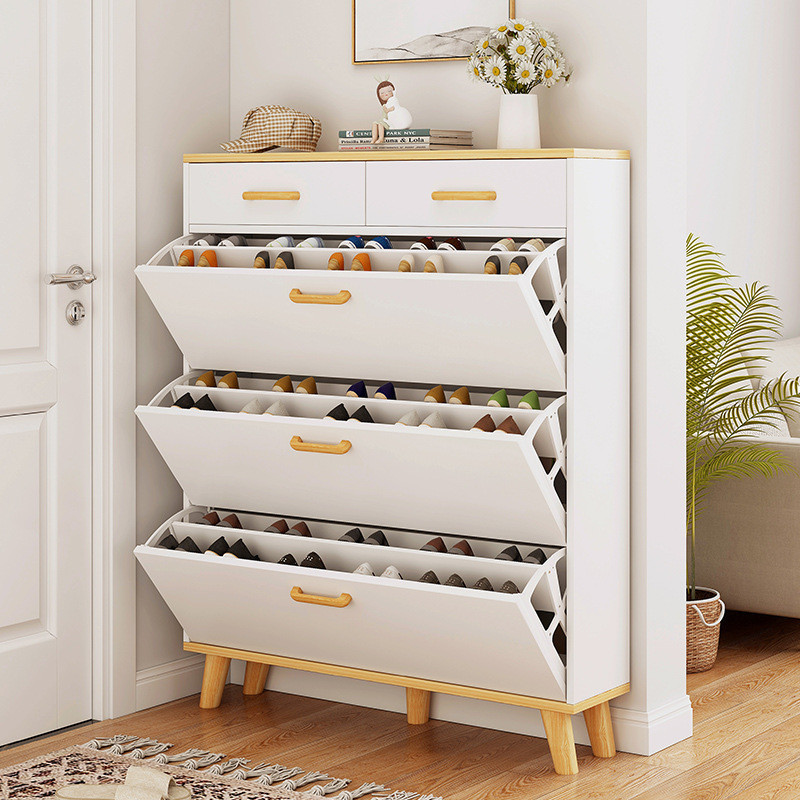 J-H/Shoe Cabinet Thin Flip Cabinet Entrance Shoe Cabinet Home ...