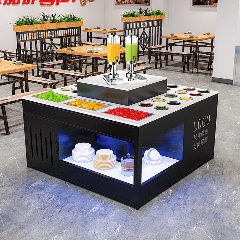J-H/Hot Pot Restaurant Small Ingredient Table Refrigerated Fresh ...