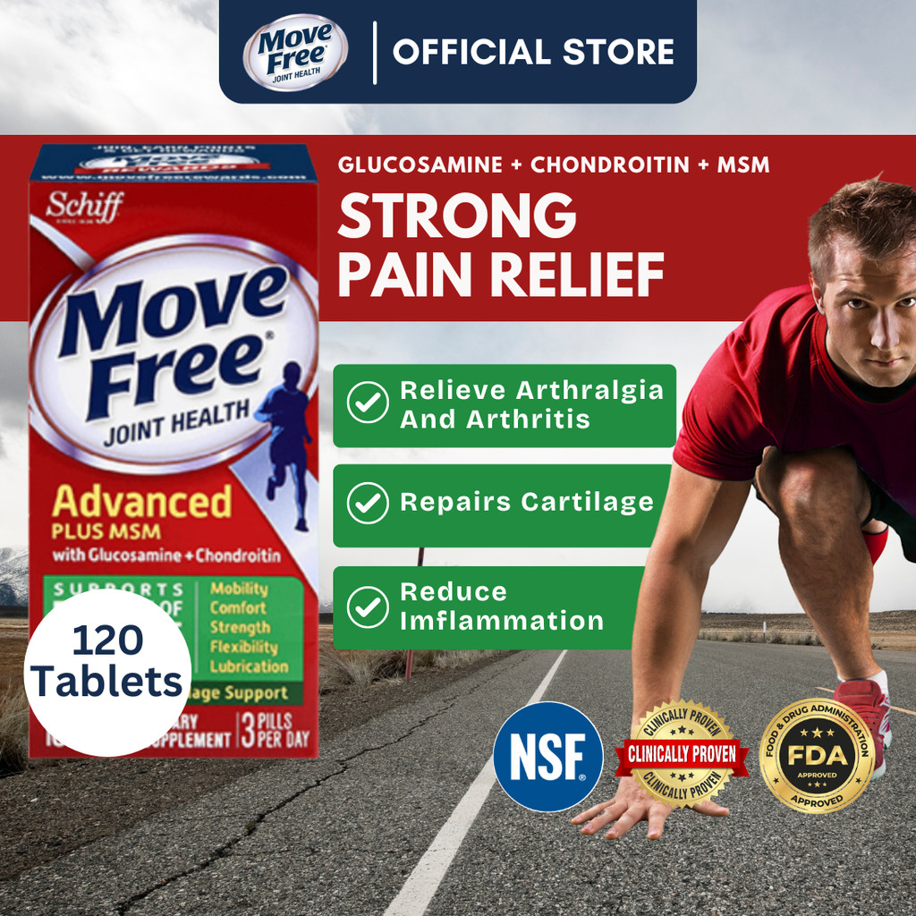 AGENT- Move Free Joint Health Advanced Plus MSM with Glucosamine ...