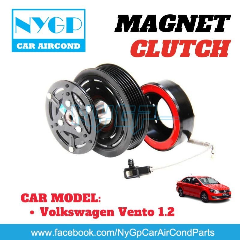 Volkswagen Vento 1.2 AIR COND Compressor Magnetic Clutch Pulley SET ...