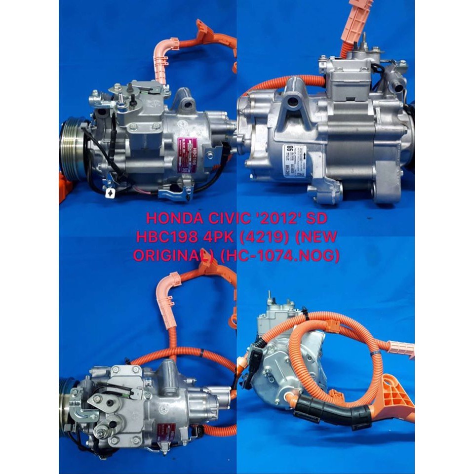 HONDA CIVIC FB 2012 HYBRID COMPRESSOR HYBRID HBC198 SANDEN 4PK BAC ...
