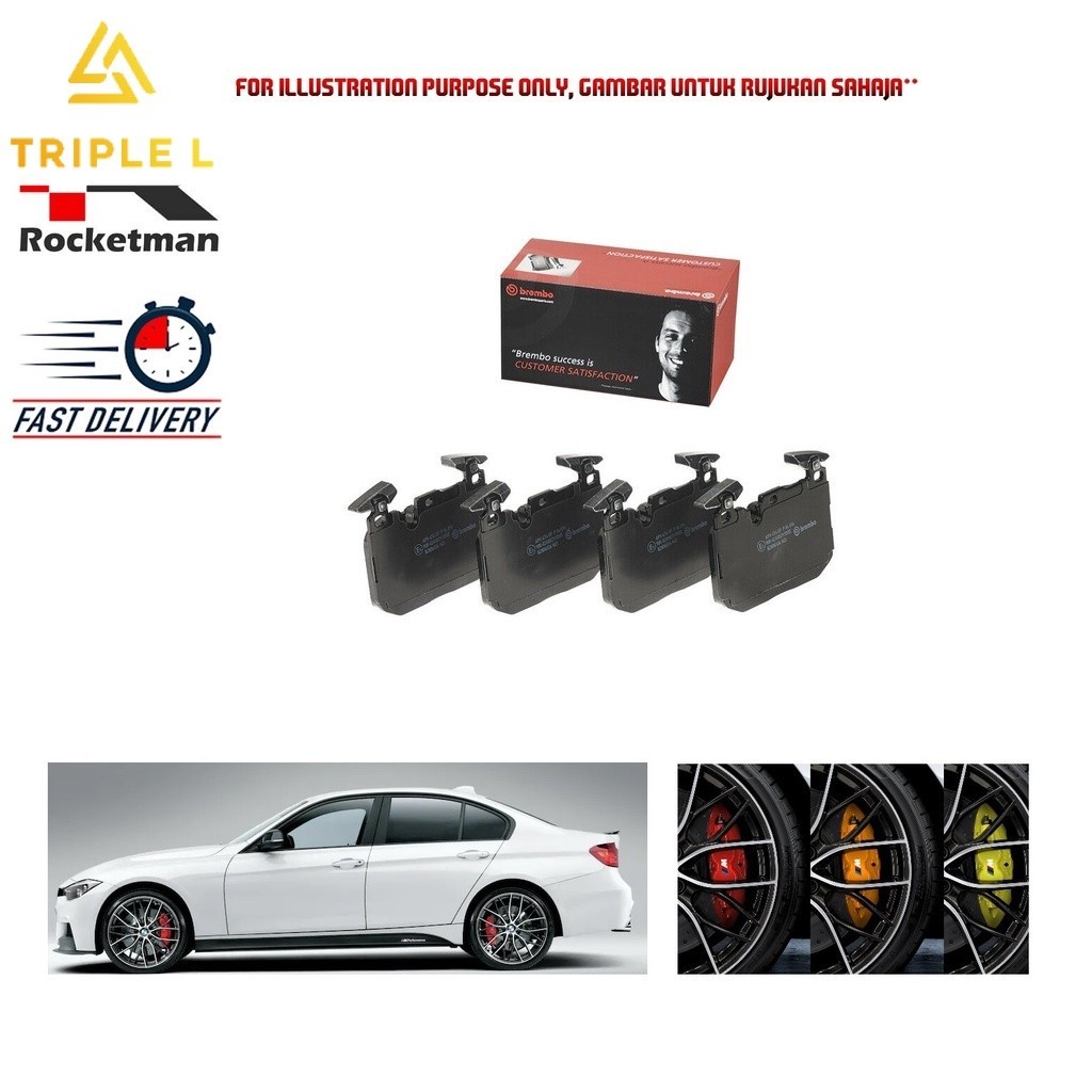 ORIGINAL BREMBO BRAKE PADS BMW 3 SERIES F30 (FOR M PERFORMANCE BRAKE ...