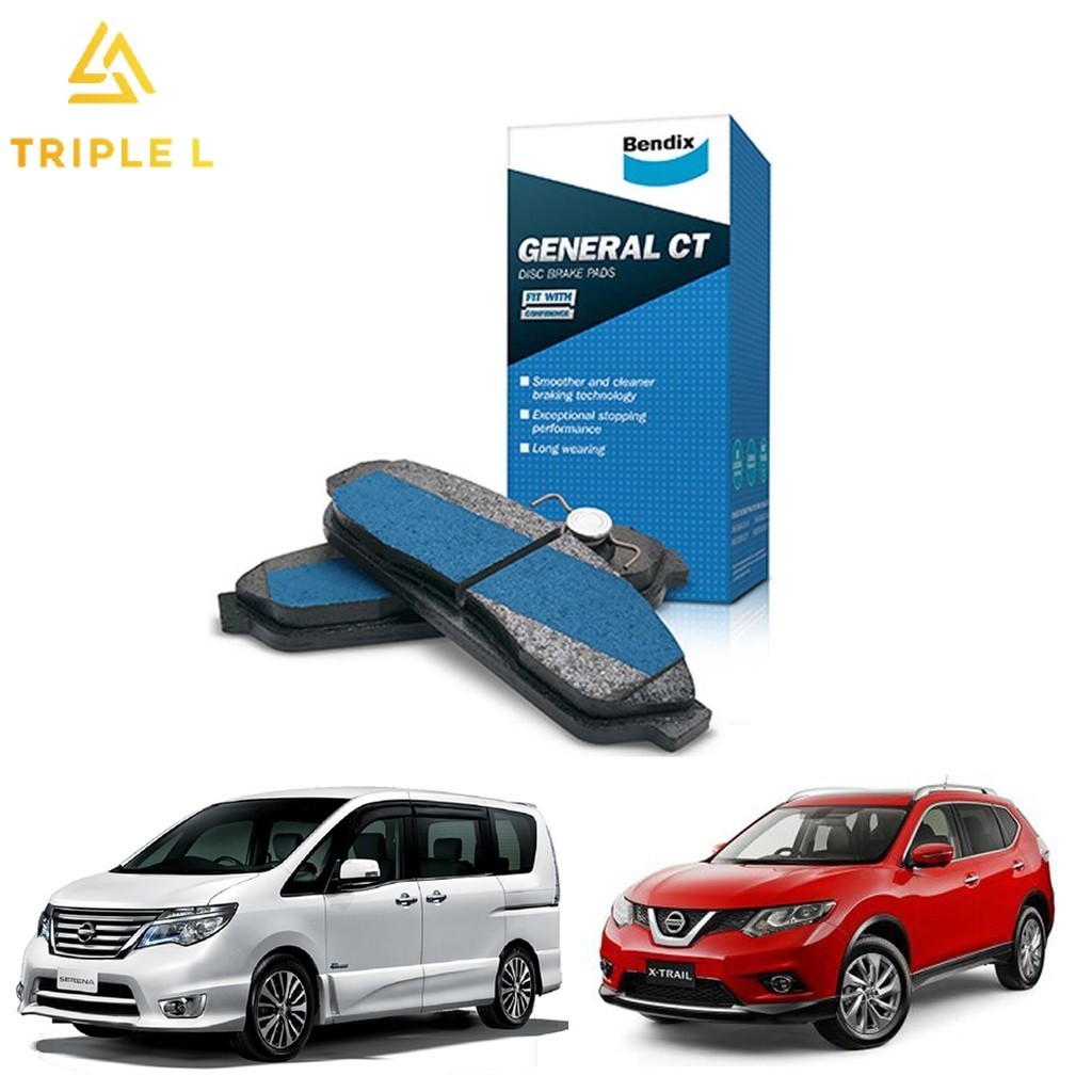 ORIGINAL BENDIX REAR BRAKE PADS NISSAN X TRAIL T32 2014+ SYLPHY B17L ...