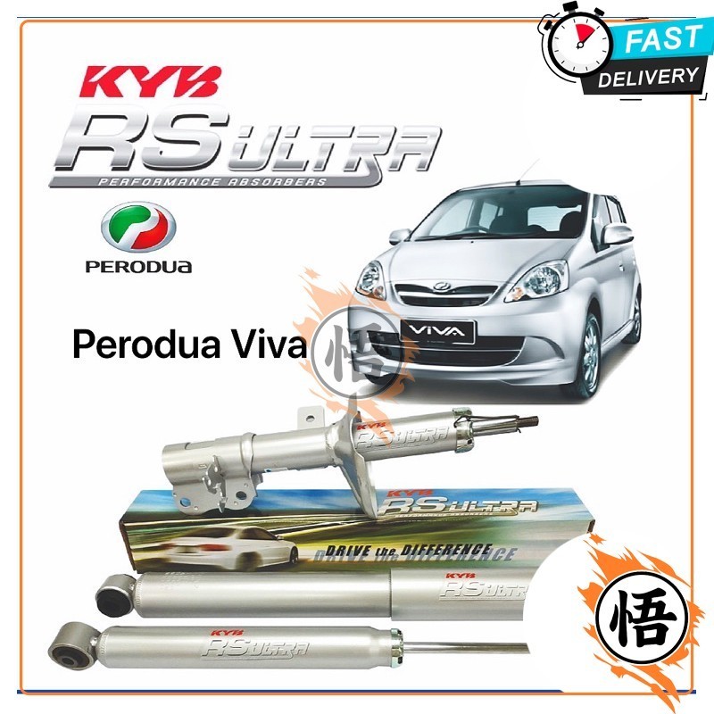 KAYABA RS ULTRA SHOCK ABSORBER FOR PERODUA VIVA ~ FRONT AND REAR (DEPAN & BELAKANG) | Shopee ...