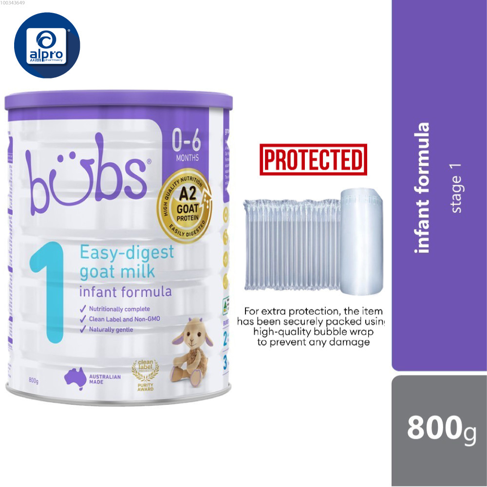 Bubs Adv Plus+ Goat Infant Formula Stage 1 | 800g | Shopee Malaysia