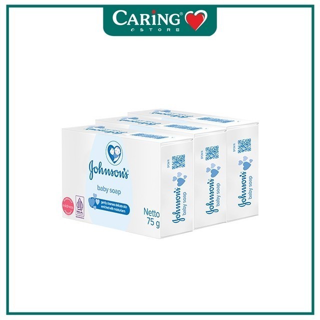 JOHNSONS BABY SOAP 75G 3S (CARING PHARMACY) | Shopee Malaysia