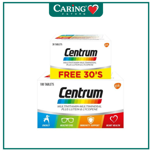 CENTRUM MULTIVITAMIN 100S+30S (CARING PHARMACY) | Shopee Malaysia