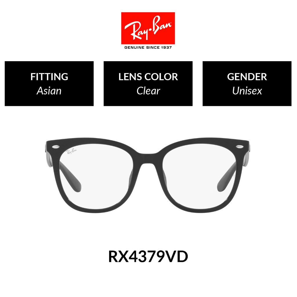 Ray-Ban VISTA RX4379VD 2000 Injected Unisex Optical Frame Asian Design ...