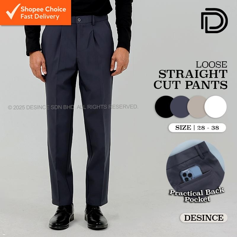 [Shopee Choice] Men Formal Pants Office Long Straight Cut Man Pants ...
