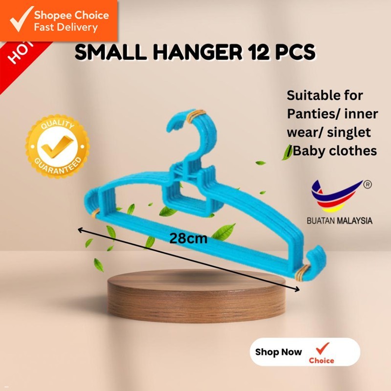 [Shopee Choice] Baby Hanger 12 pcs small hanger hanger for panties ...