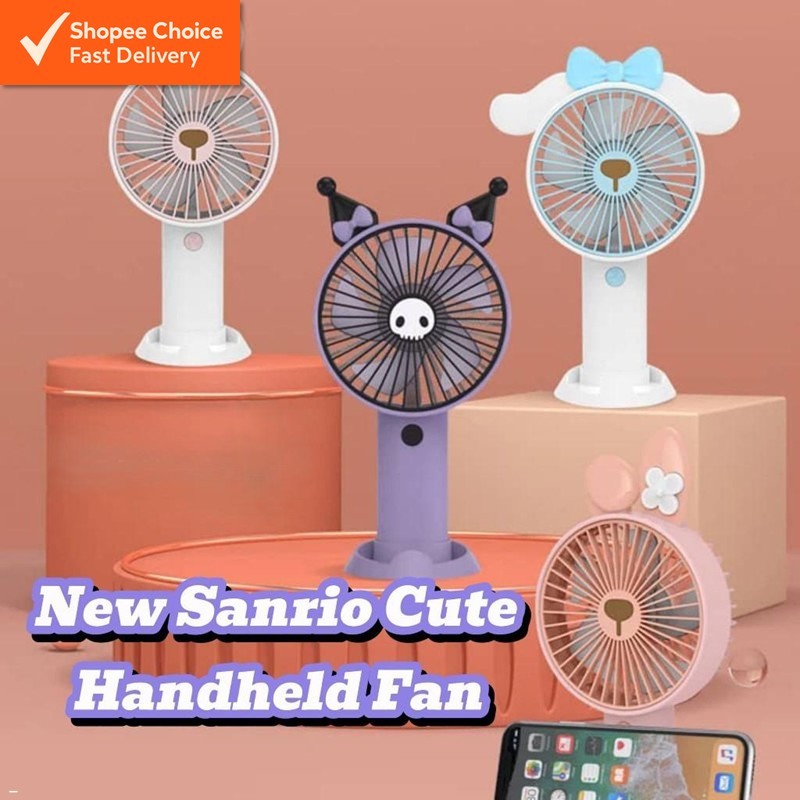[Shopee Choice] electric Fan cute Cartoon USB Portable Charging Small ...
