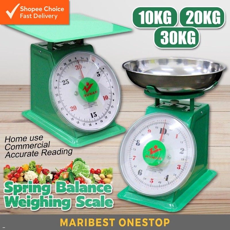 [Local] 10kg Mechanical Weighing Scale Penimbang Sayur Buah Ikan Daging ...