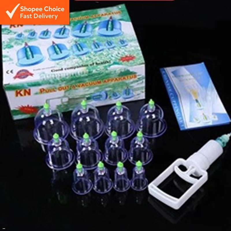 Bekam Cupping Set 12pcs with Hand Pump | Beginner Hijama Therapy Kit | Shopee Malaysia
