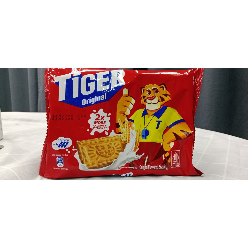 Tiger Original Flavored Biscuits 144.4g | Shopee Malaysia