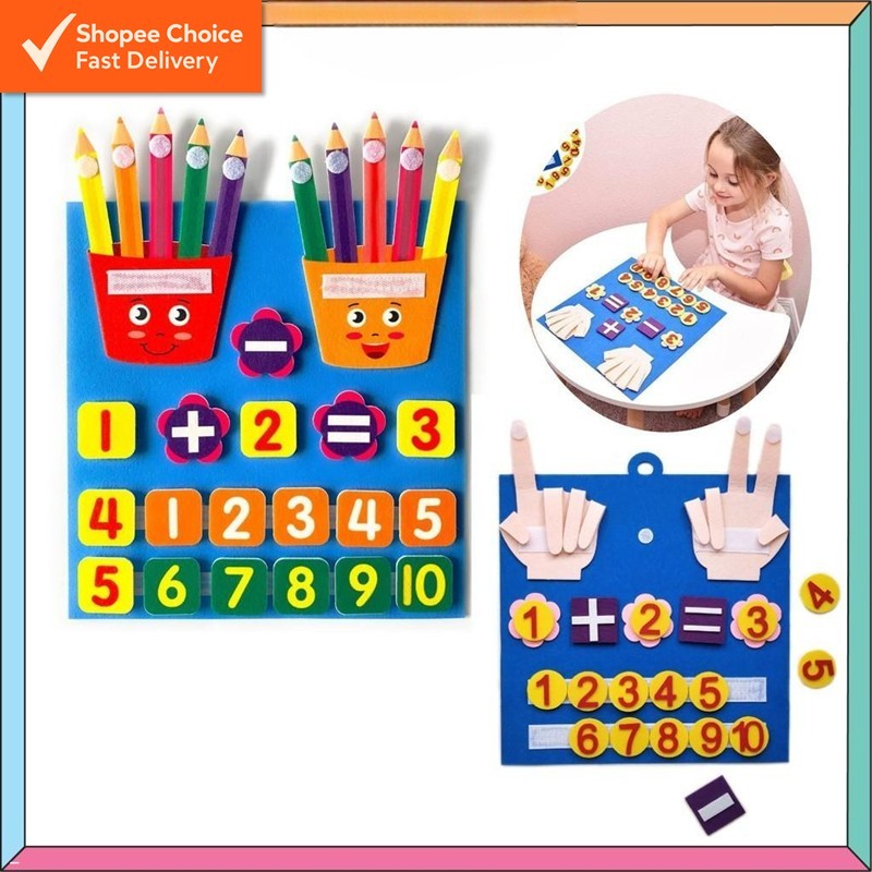 Kids Felt Board Hand Finger Numbers - Interactive Counting and ...