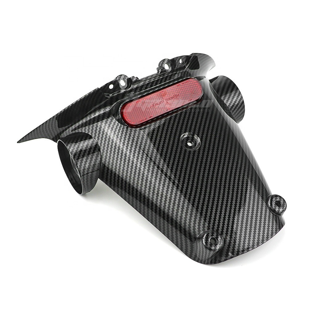 Motorcycle Carbon Rear Fender Mudguard with Reflector Accessories For ...