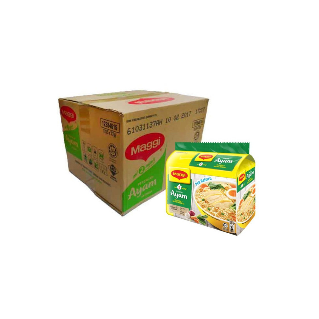 Maggi Mee Ayam (77g x 5 Packets) x 12 Cartons | Shopee Malaysia