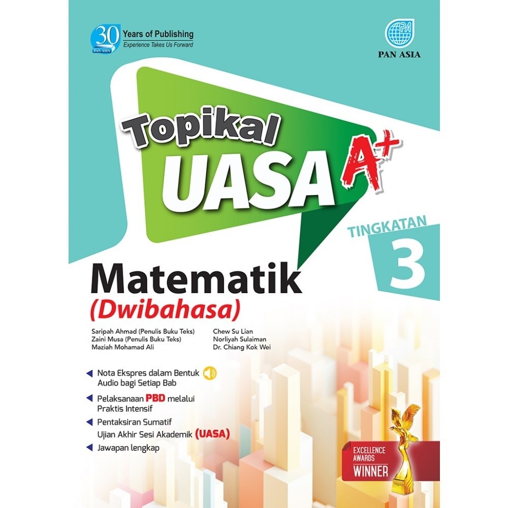 Pan Asia: Topikal UASA A+: Matematik + Mathematics: Tingkatan + Form 3 ...