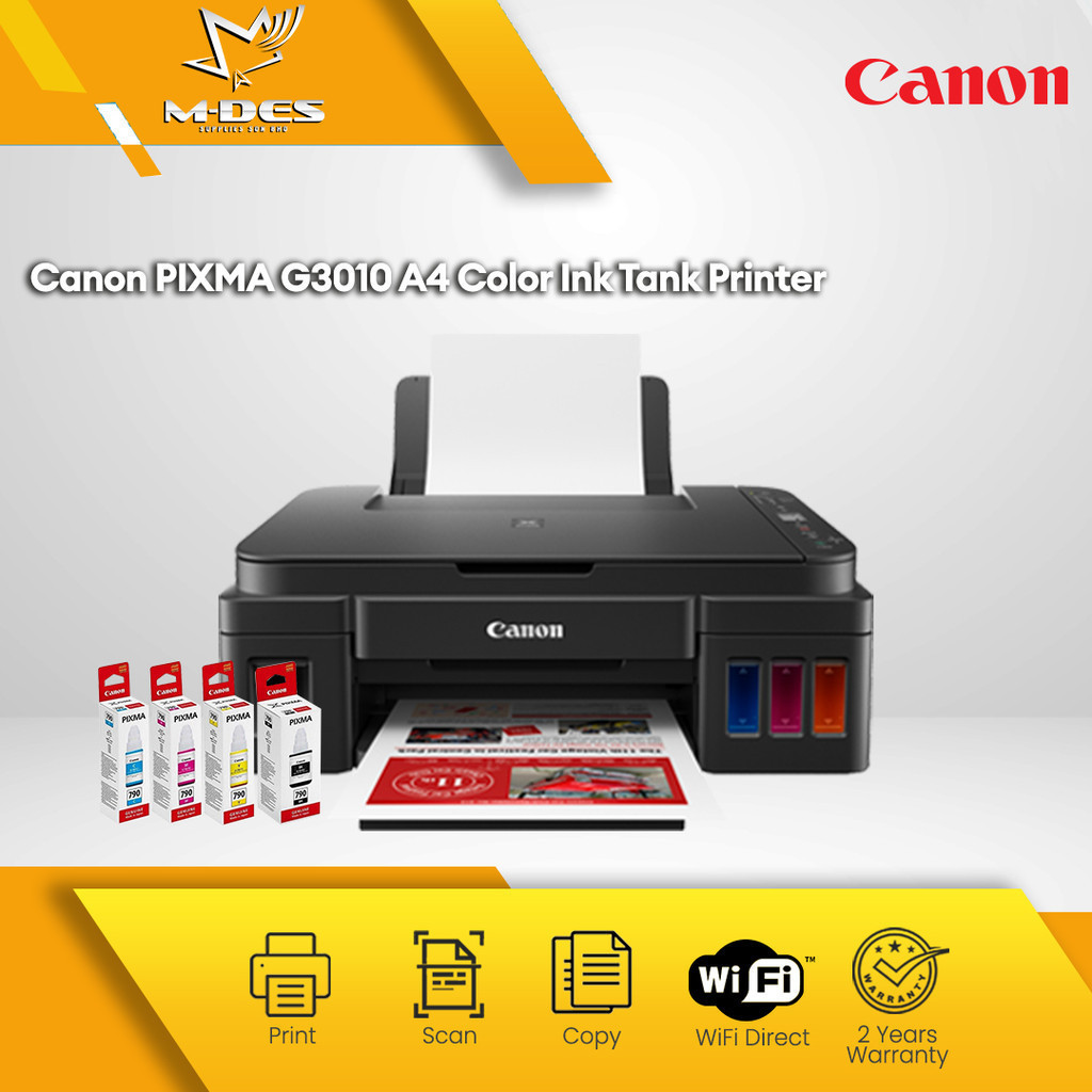 Canon Pixma G3000 G3010 All In One Wireless Ink Tank Printer / Print ...
