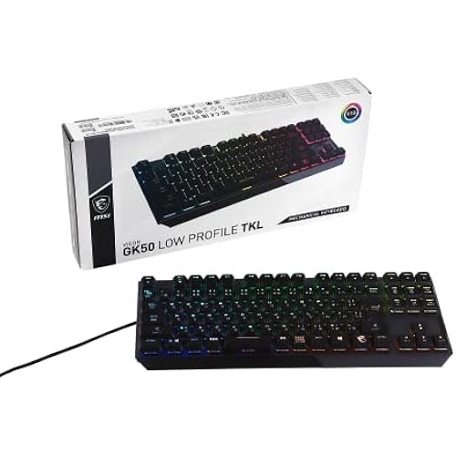 MSI VIGOR GK50 LOW PROFILE TKL JP USB Gaming Keyboard Tenkeyless KB595 ...